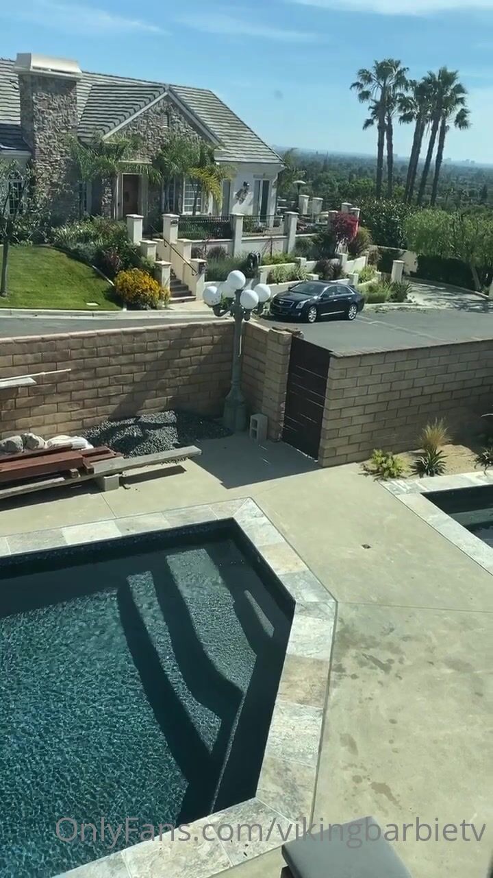 Viking Barbie onlyfans dancing near the christmas tree